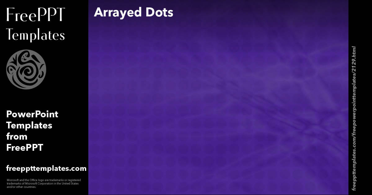 Arrayed Dots 01 - PowerPoint Templates