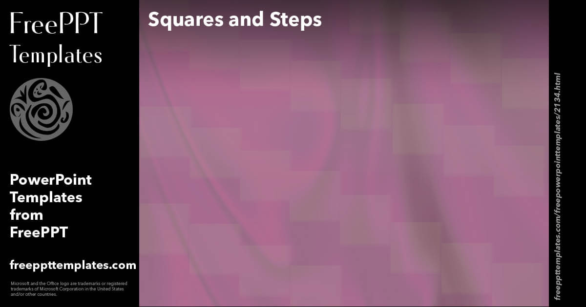 Squares and Steps - PowerPoint Templates