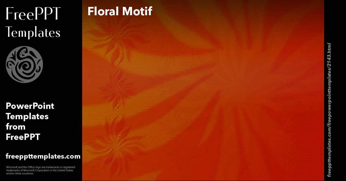 Floral Motif 06 - PowerPoint Templates