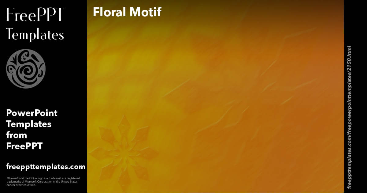 Floral Motif 07 - PowerPoint Templates