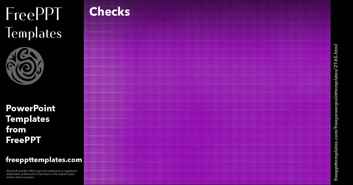 Checks 11 - PowerPoint Templates