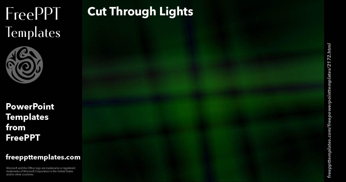 Cut Through Lights - PowerPoint Templates