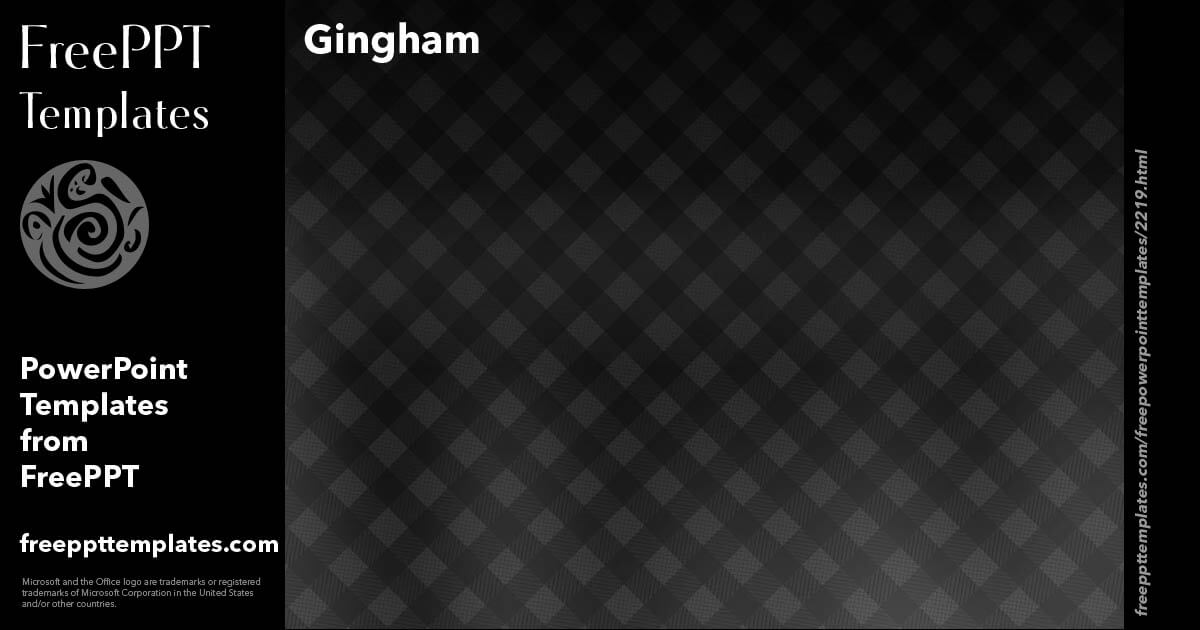 Gingham 04 - PowerPoint Templates