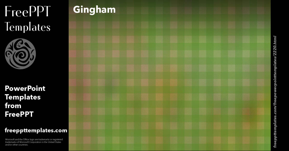 Gingham 05 - PowerPoint Templates