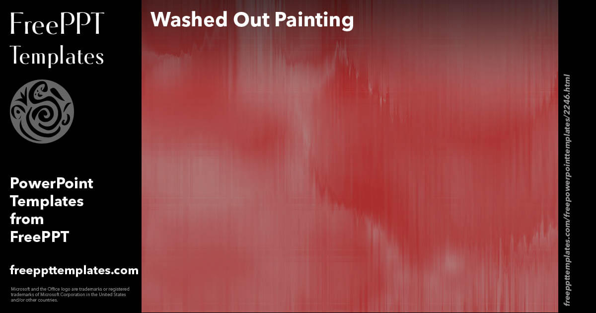 Washed Out Painting - PowerPoint Templates