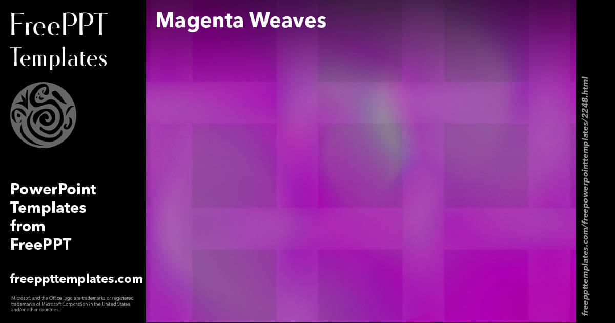 Magenta Weaves - PowerPoint Templates