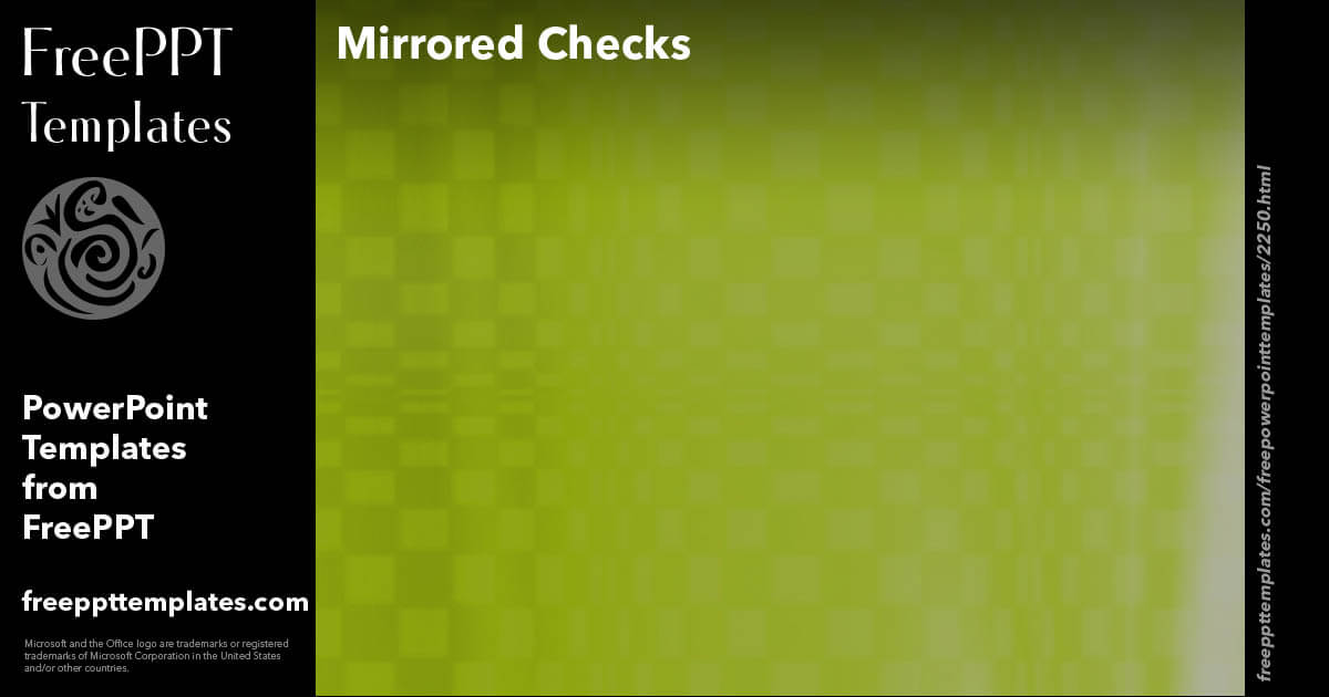 Mirrored Checks - PowerPoint Templates