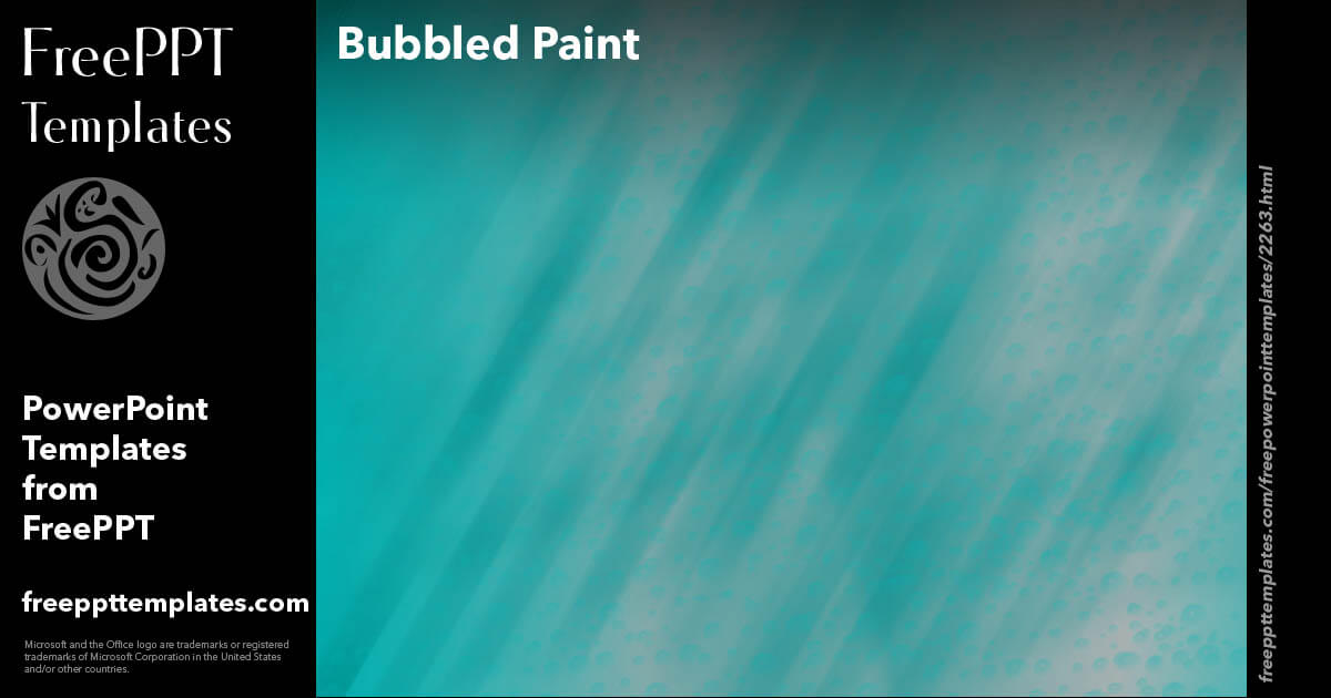 Bubbled Paint - PowerPoint Templates