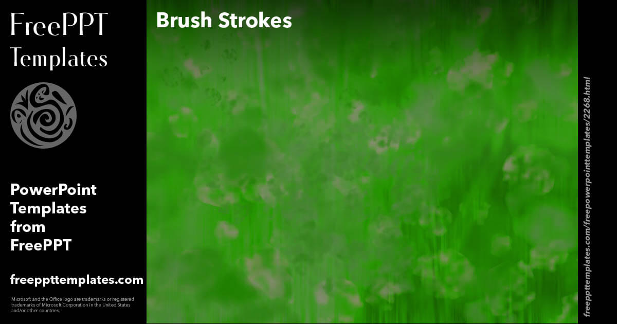 Brush Strokes 08 - PowerPoint Templates