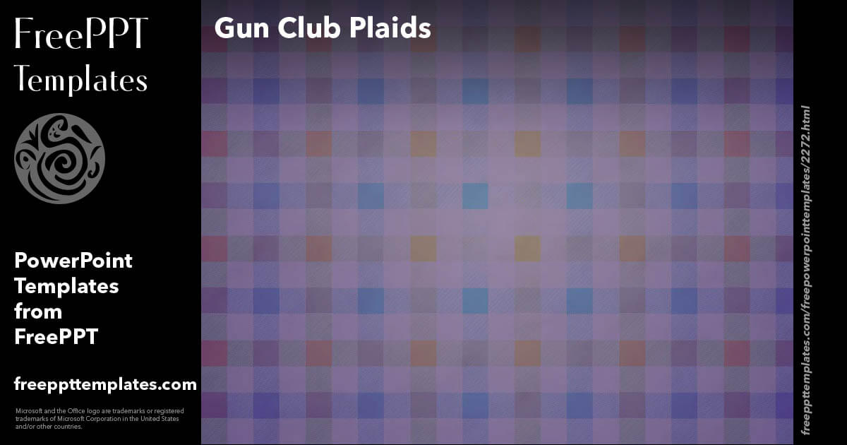 Gun Club Plaids 02 - PowerPoint Templates