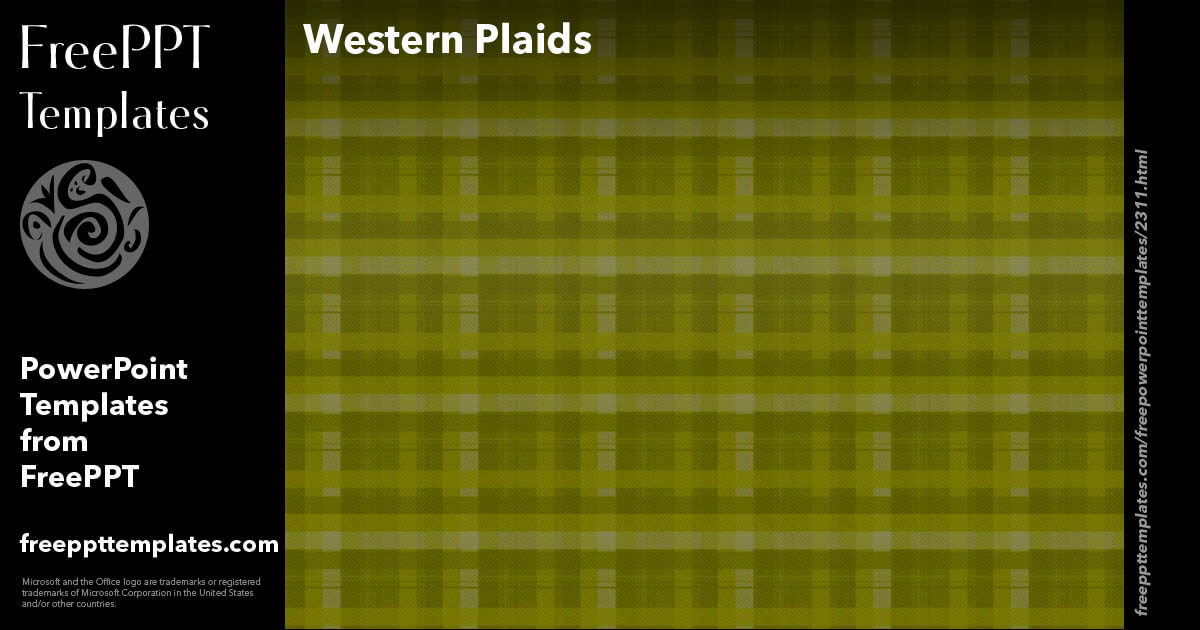 Western Plaids 02 - PowerPoint Templates