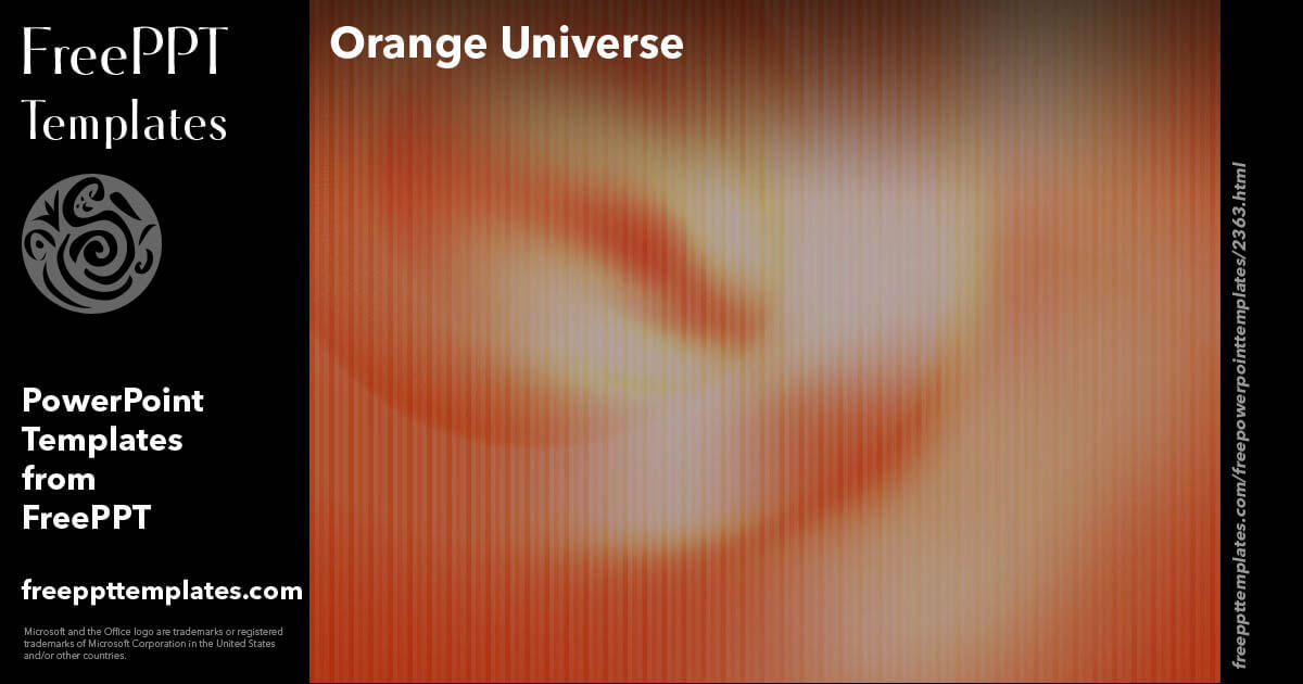 Orange Universe - PowerPoint Templates
