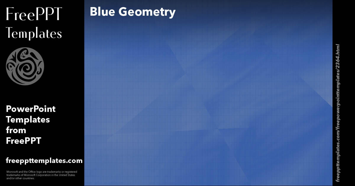 Blue Geometry - PowerPoint Templates