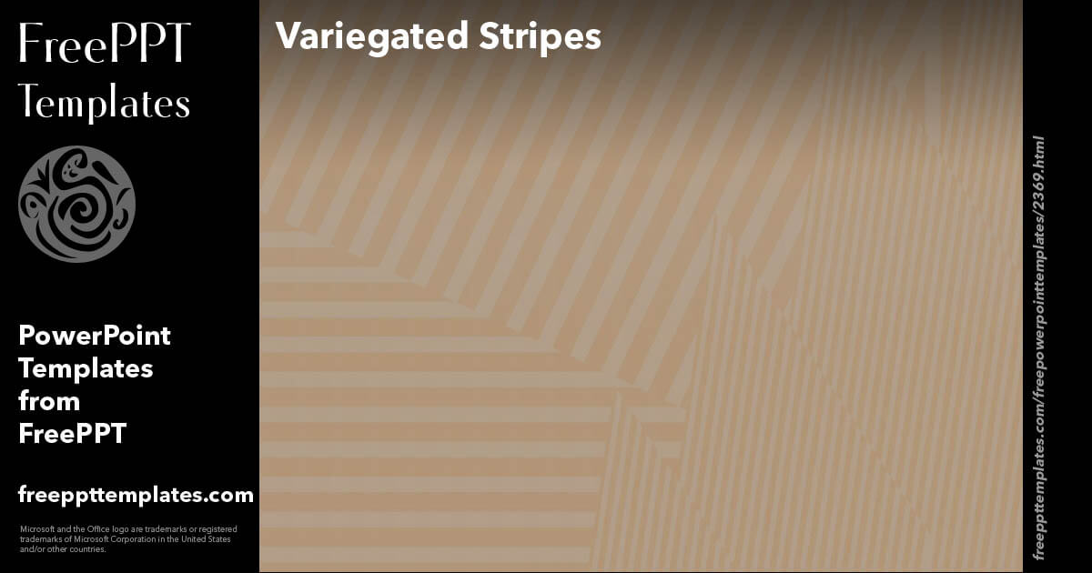 Variegated Stripes - PowerPoint Templates