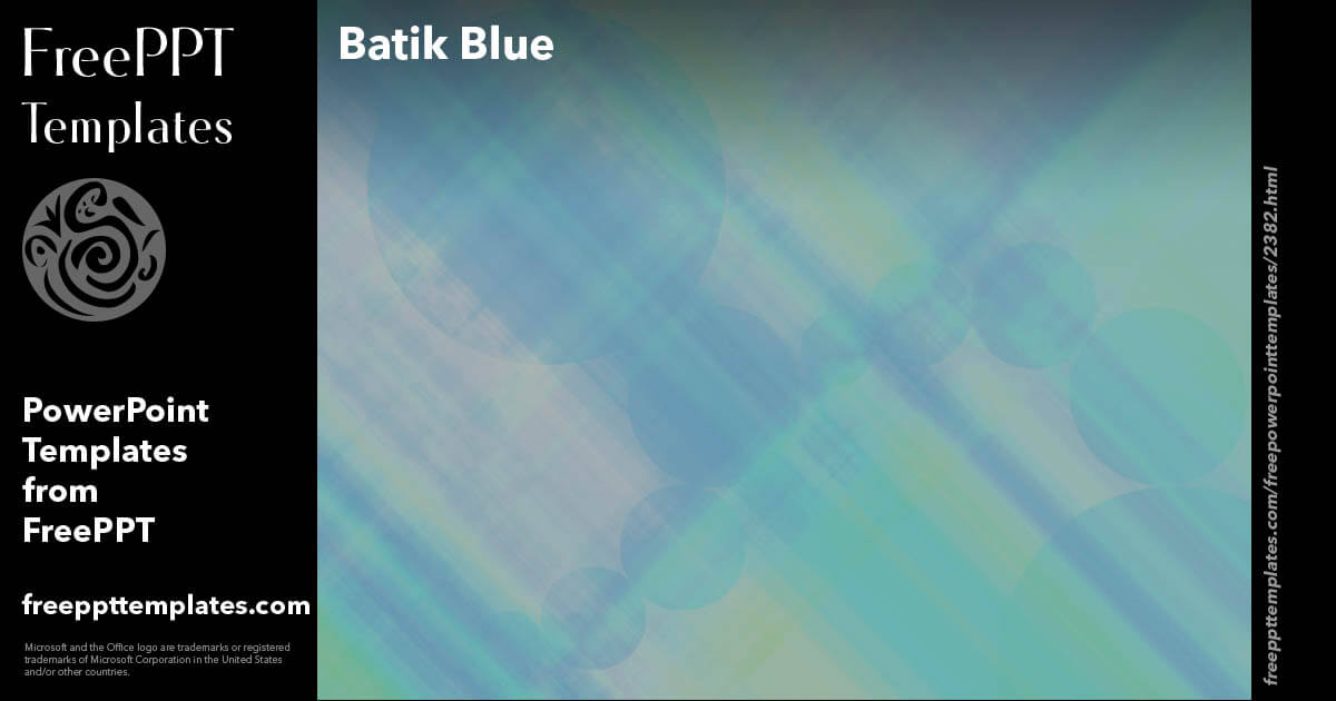 Batik Blue - PowerPoint Templates