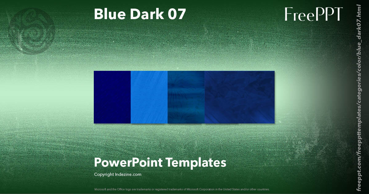 Blue Dark 07 PowerPoint Templates