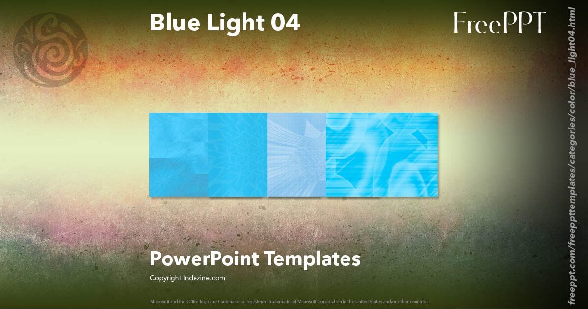 Blue Light 04 PowerPoint Templates