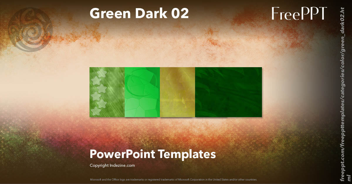Green Dark 02 PowerPoint Templates
