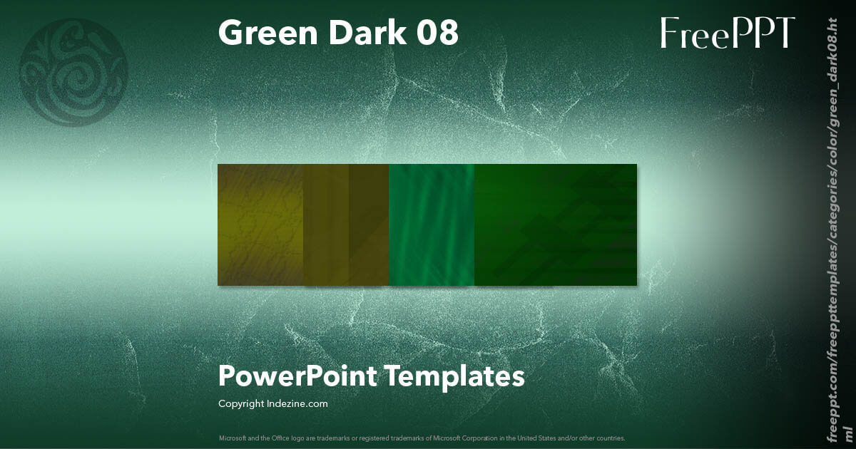 Green Dark 08 PowerPoint Templates