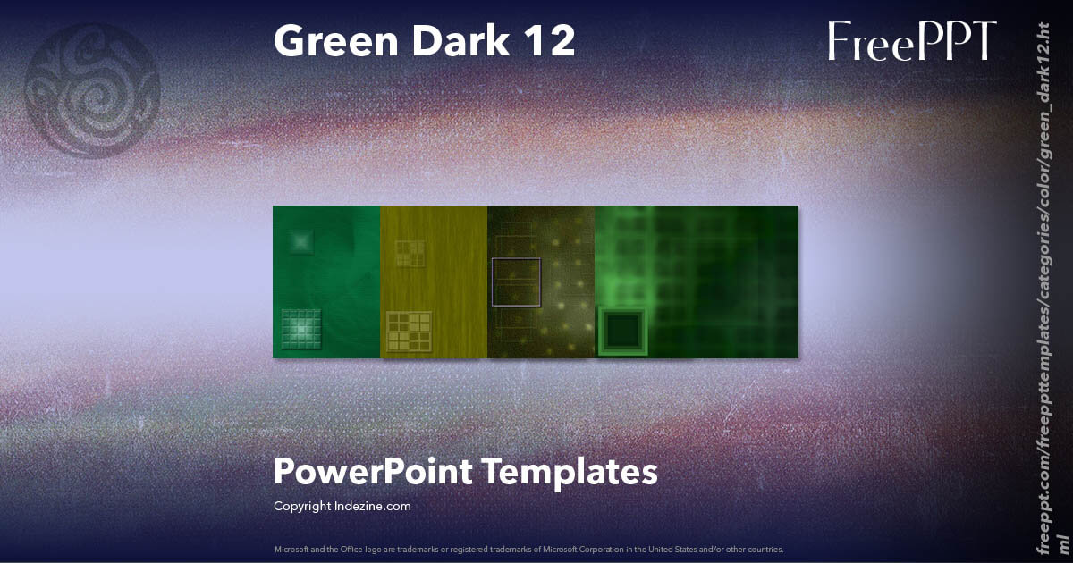 Green Dark 12 PowerPoint Templates