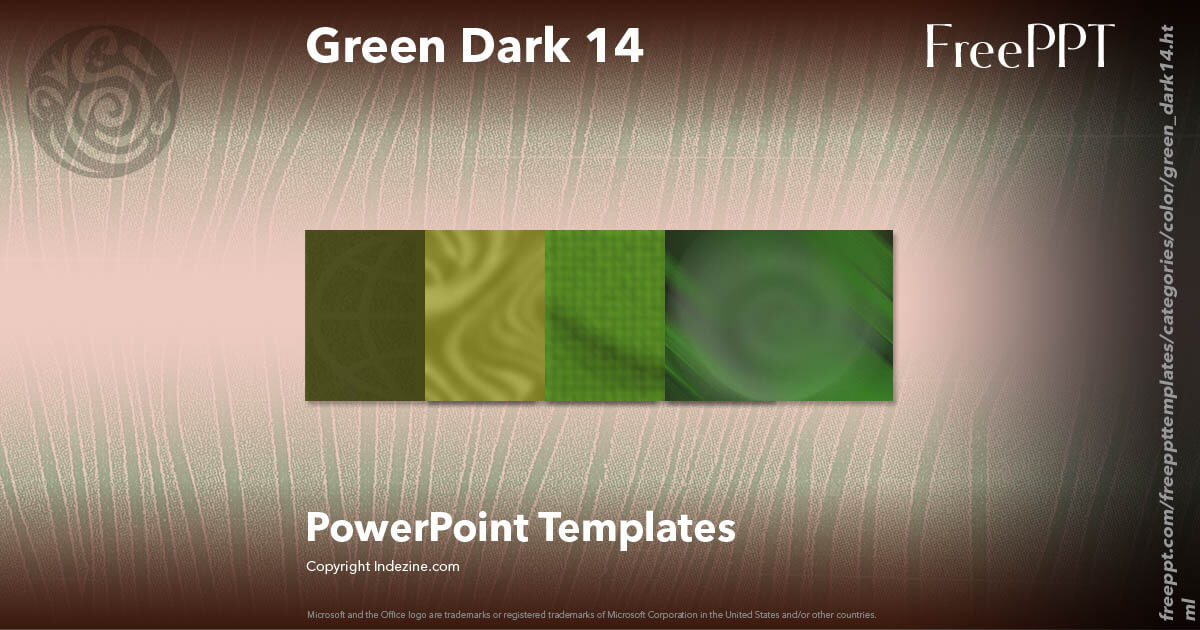 Green Dark 14 PowerPoint Templates