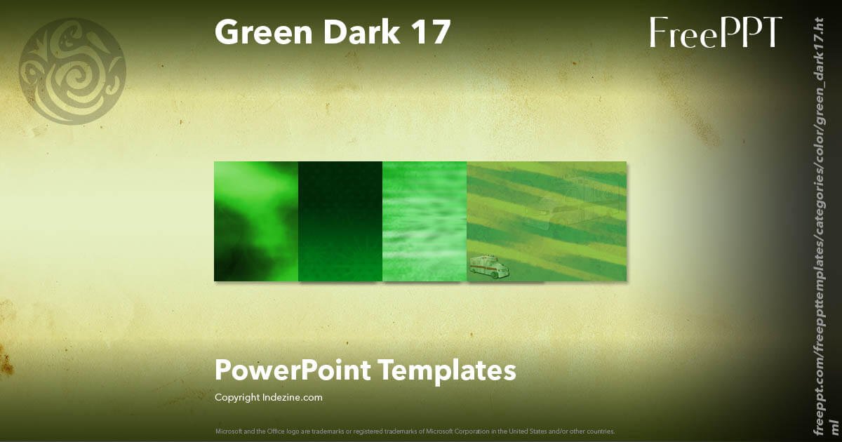 Green Dark 17 PowerPoint Templates