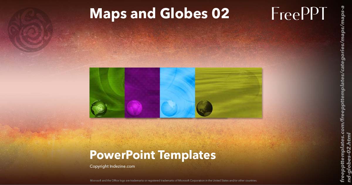 Maps and Globes 02 PowerPoint Templates