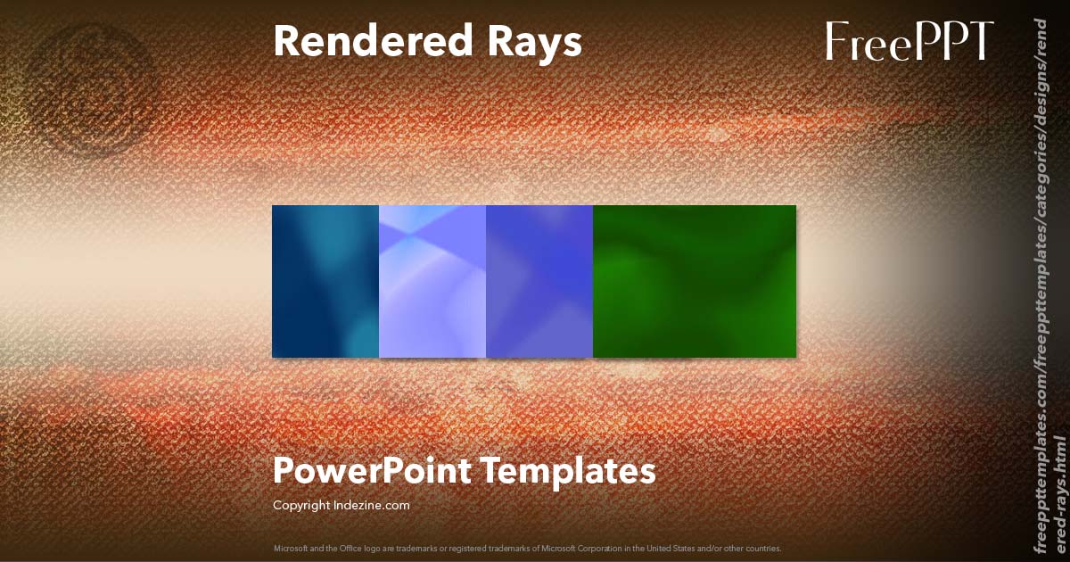 Rendered Rays PowerPoint Templates