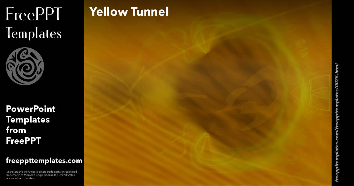 Yellow Tunnel - PowerPoint Templates
