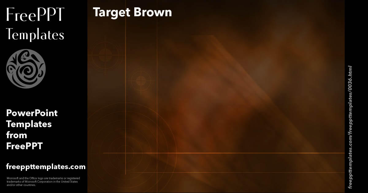 Target Brown - PowerPoint Templates