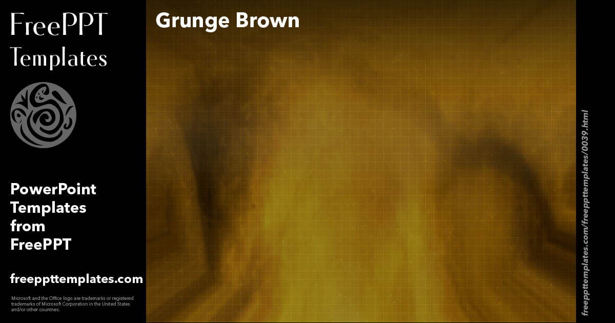 Grunge Brown - PowerPoint Templates