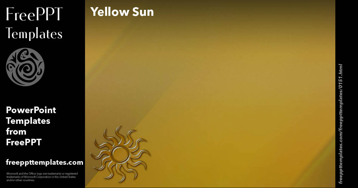 Yellow Sun - PowerPoint Templates