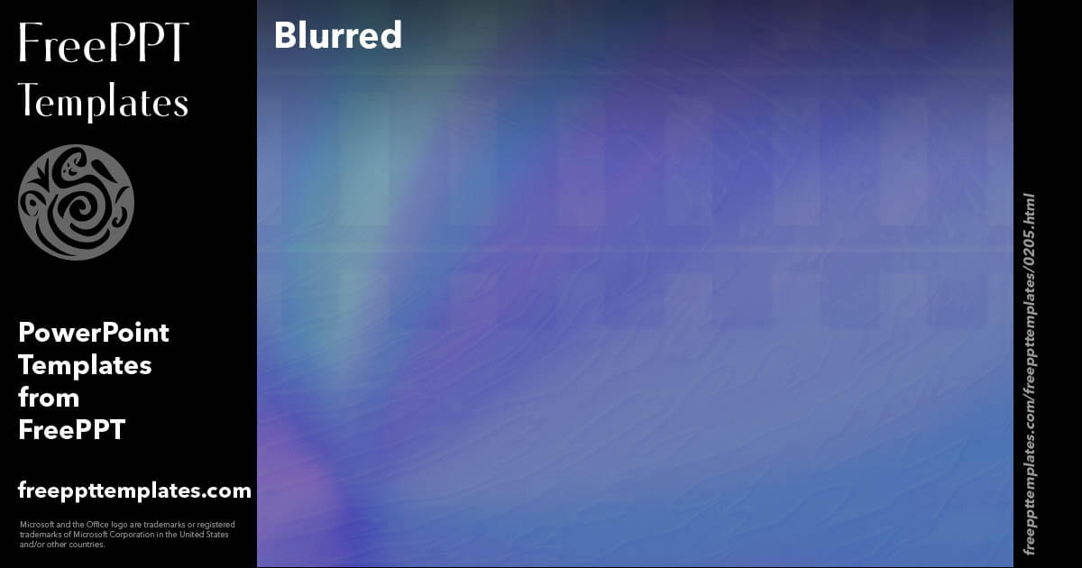 Blurred 02 - PowerPoint Templates