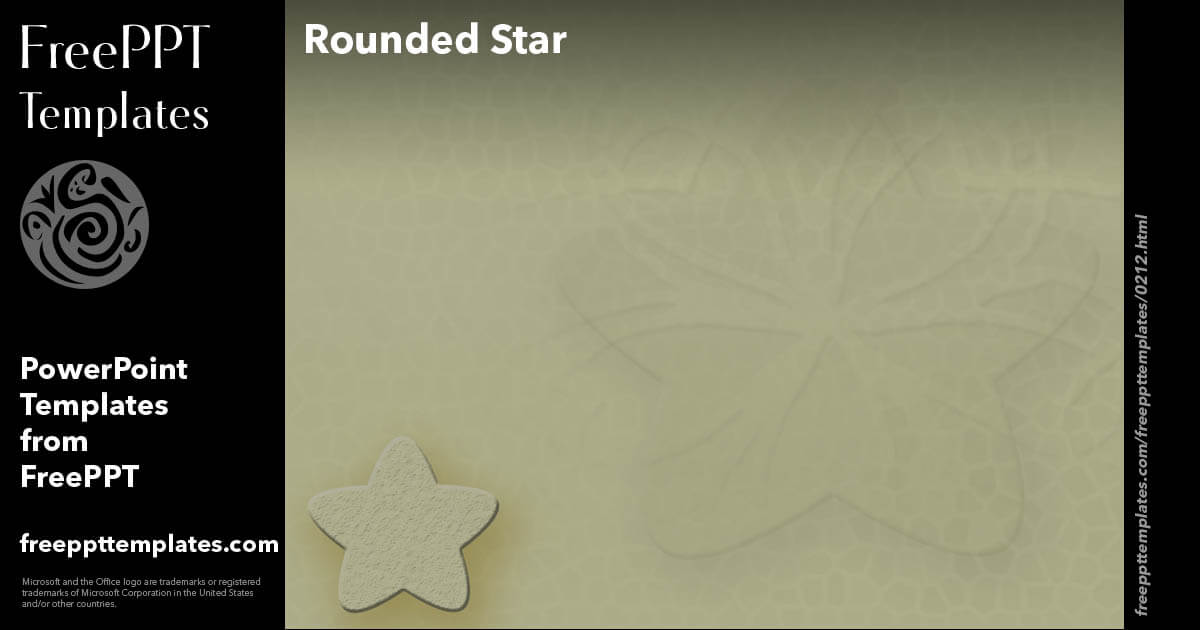 Rounded Star 01 - PowerPoint Templates