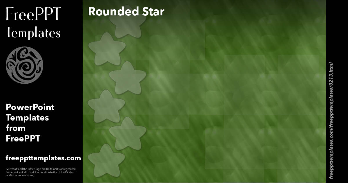 Rounded Star 02 - PowerPoint Templates