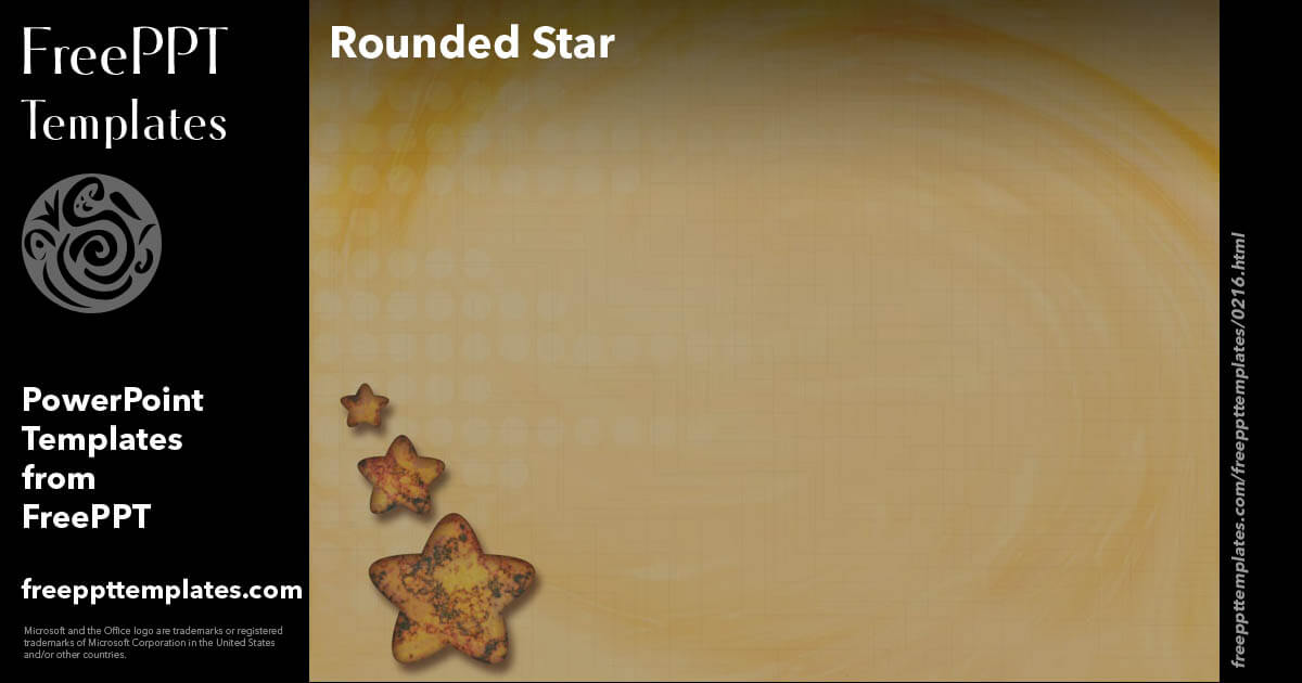 Rounded Star 05 - PowerPoint Templates