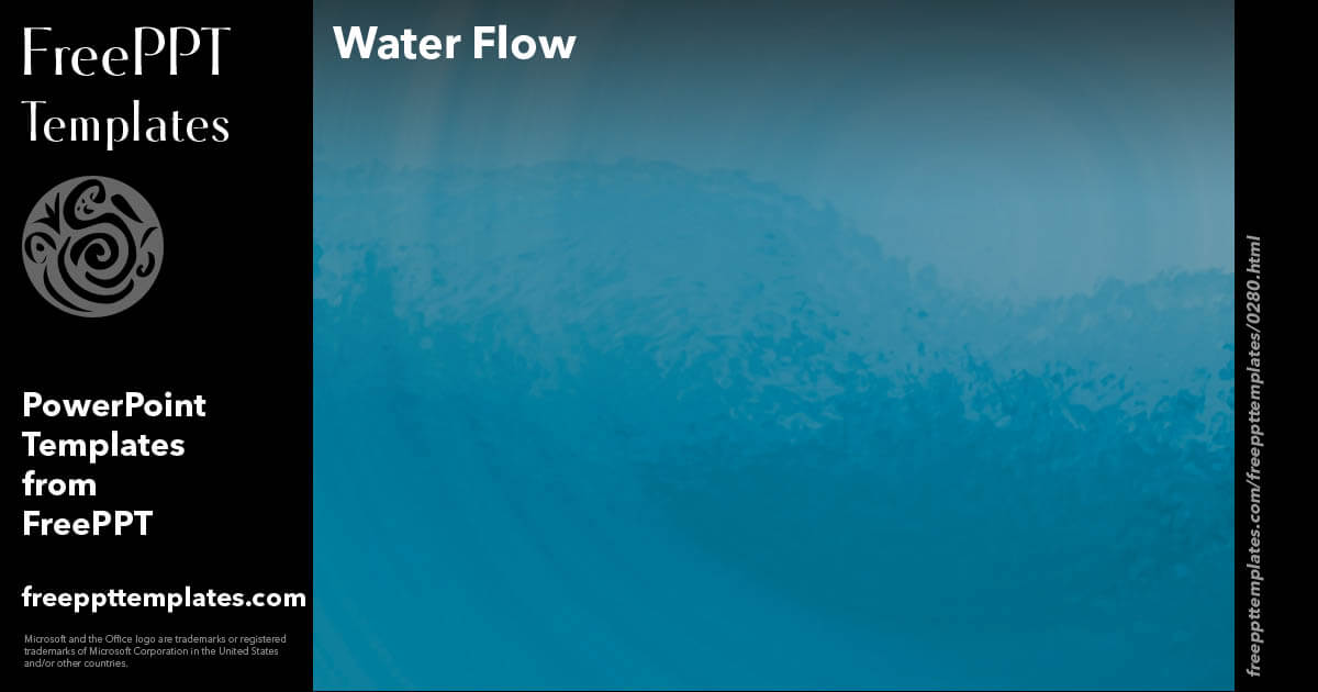 Water Flow 01 - PowerPoint Templates