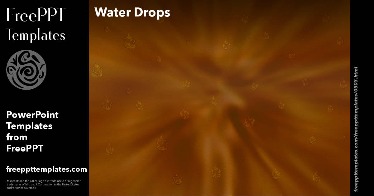 Water Drops 01 - PowerPoint Templates