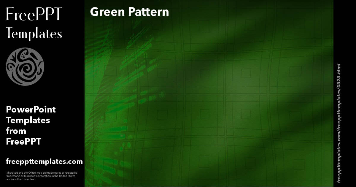 Green Pattern 01 - PowerPoint Templates