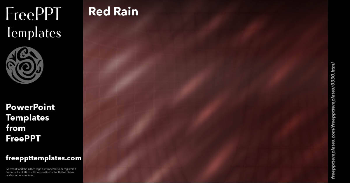 Red Rain - PowerPoint Templates