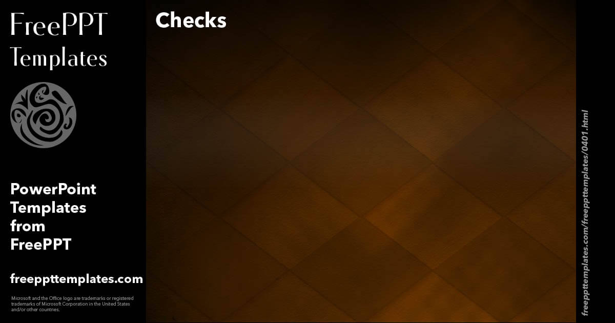 Checks 01 - PowerPoint Templates