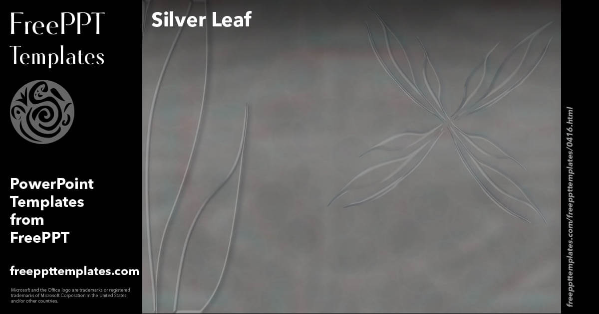 Silver Leaf - PowerPoint Templates