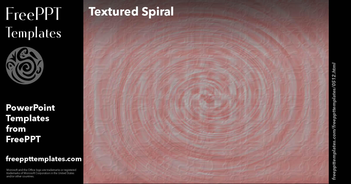 Textured Spiral 02 - PowerPoint Templates