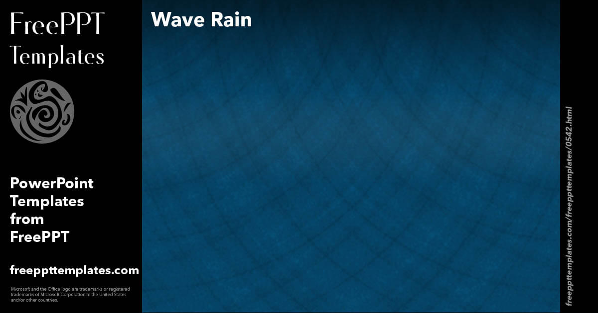 Wave Rain - PowerPoint Templates