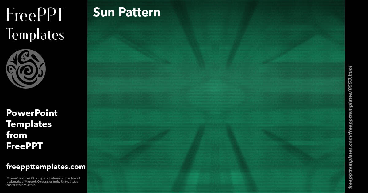 Sun Pattern - PowerPoint Templates