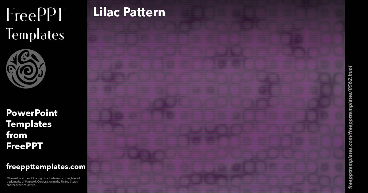 Lilac Pattern - PowerPoint Templates
