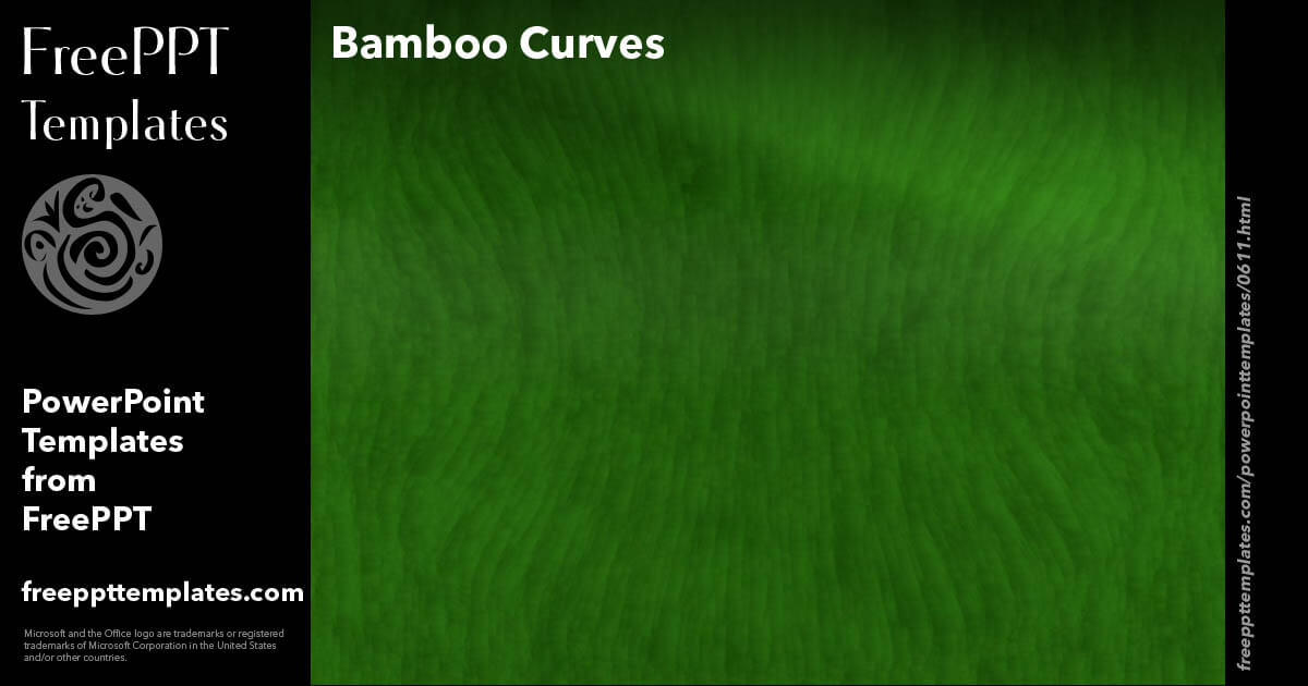 Bamboo Curves - PowerPoint Templates