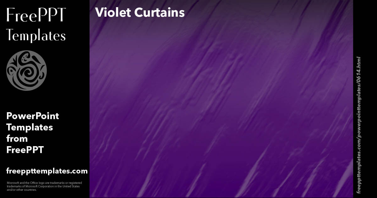 Violet Curtains - PowerPoint Templates