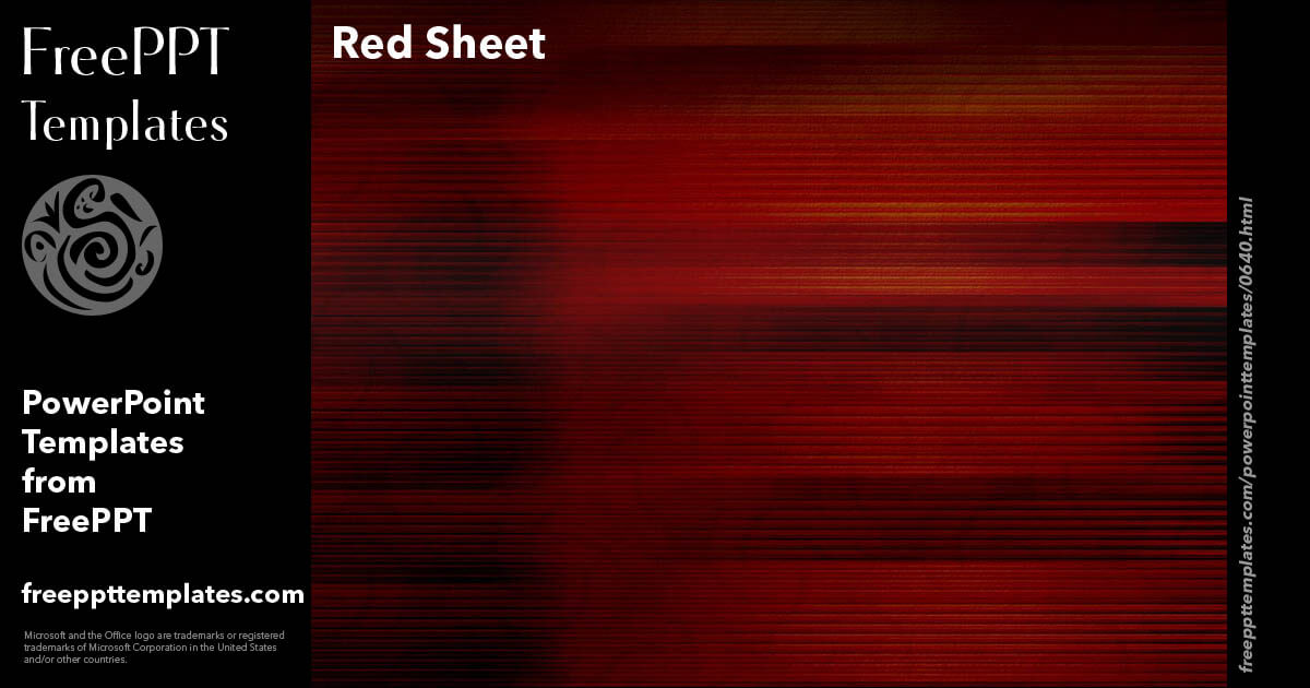 Red Sheet - PowerPoint Templates