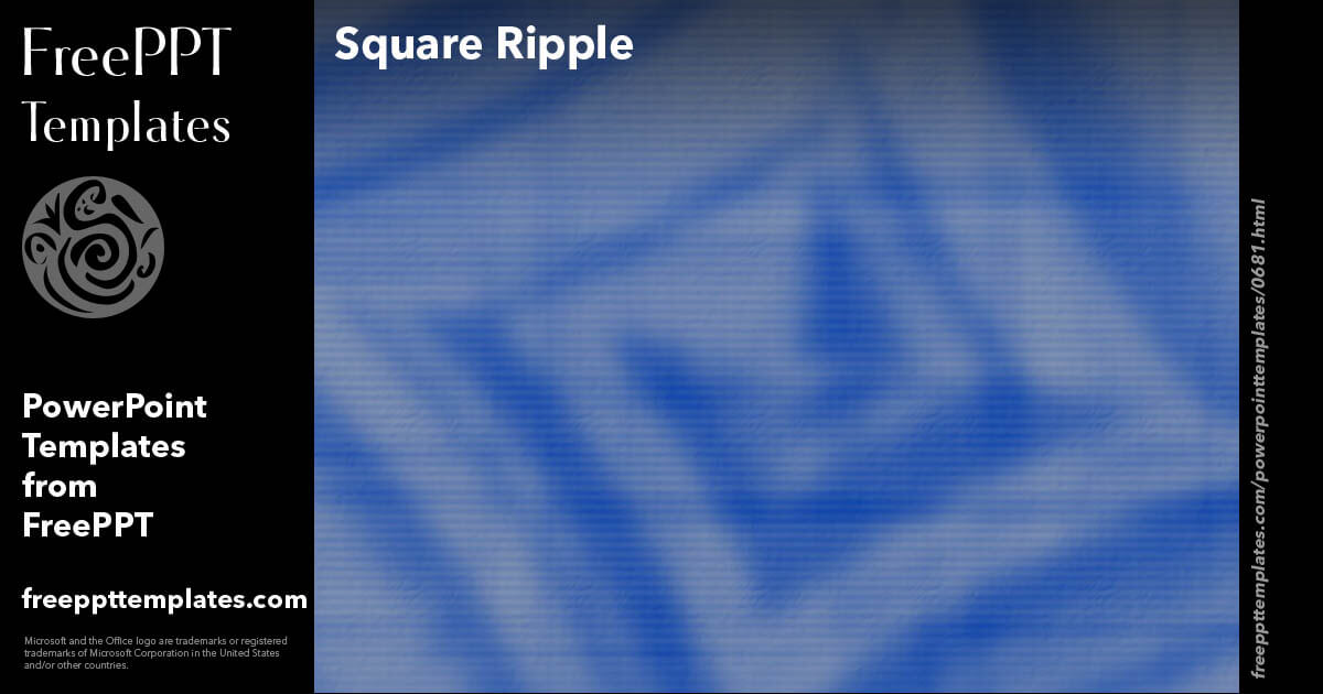 Square Ripple - PowerPoint Templates